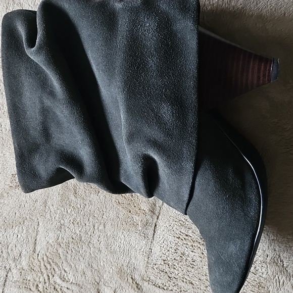 Steve Madden | Shoes | Steve Madden Gray Suede Ankle Fold Over Boots ...